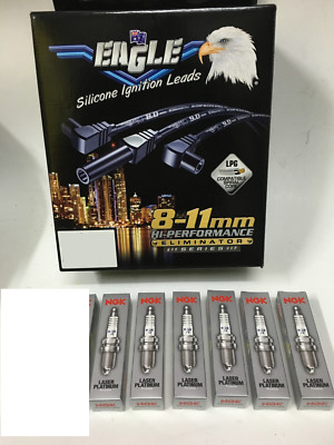 Eagle 8mm Ignition Leads & 6 Ngk Iridium Spark Plugs E86651-ITR5H13 ...