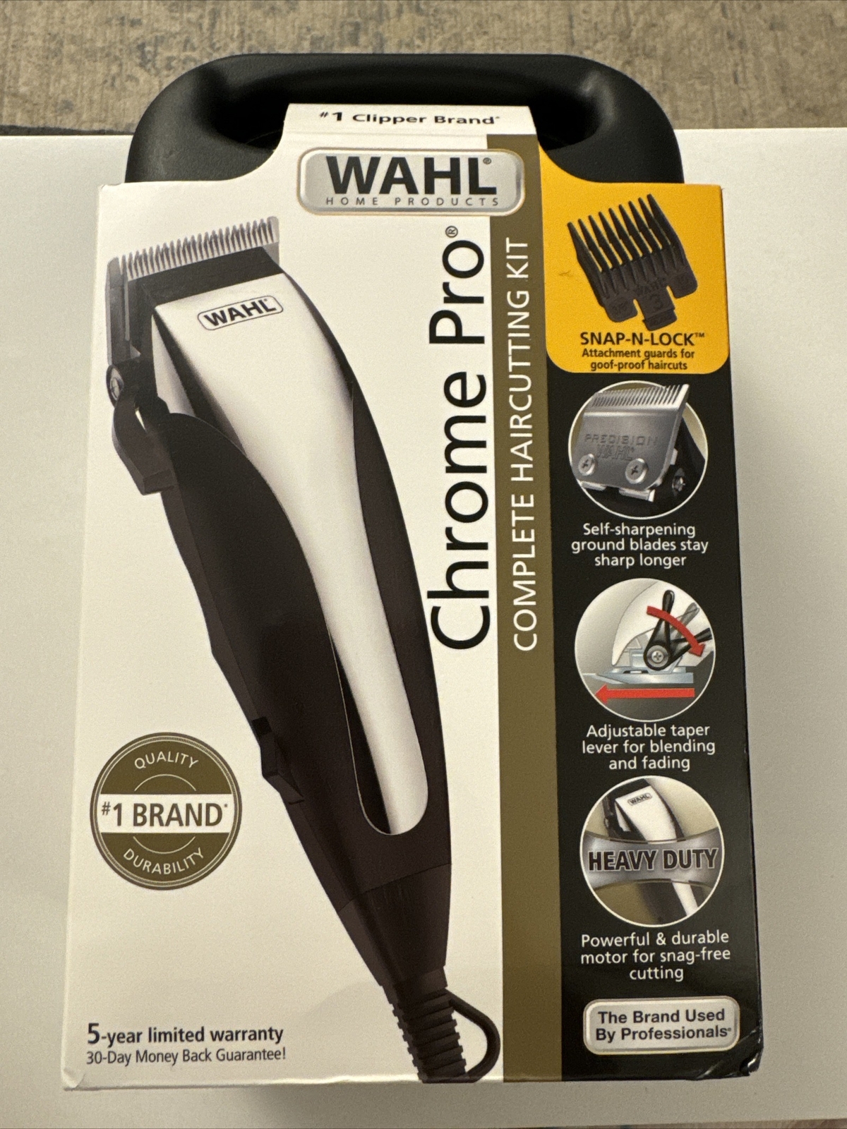 WAHL Home Products Chrome Pro Complete Haircutting Kit Hair #9670-1201 ...