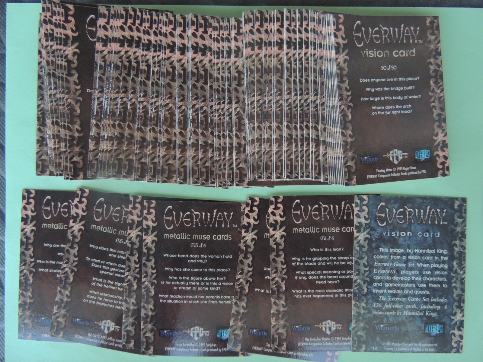 EVERWAY WOTC FPG 1995 SET OF 90 + INSERTS C-PICS NON-SPORT TRADING ...