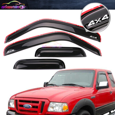 Fit for 99-11 Ford Ranger Window Visor Rain In Channel Rain Deflector w ...