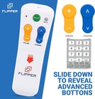 FLIPPER LARGE BUTTON TV REMOTE CONTROL MULTIPLE SET UP LOW VISION EASY ...