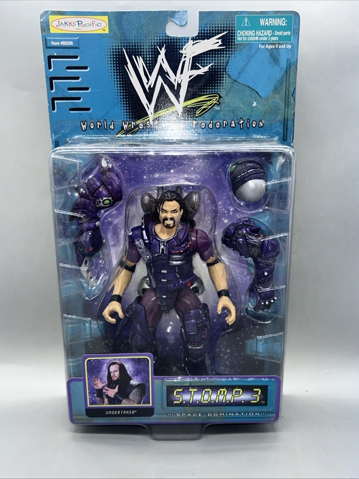 WWF Figure Undertaker JAKKS PACIFIC STOMP 3 Space Domination 90’s ...