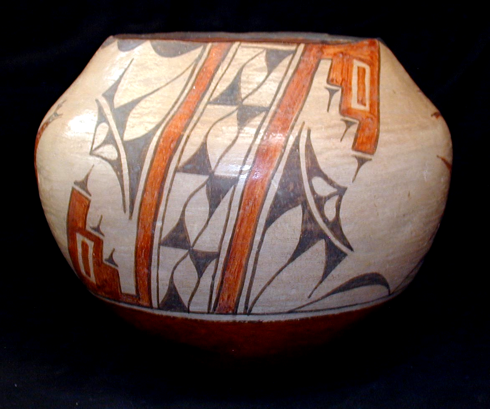 Zia Pueblo JAR WITH 2 BIRDS 'Polychrome' 10.5" x 8.5", ca 1910-20 | eBay
