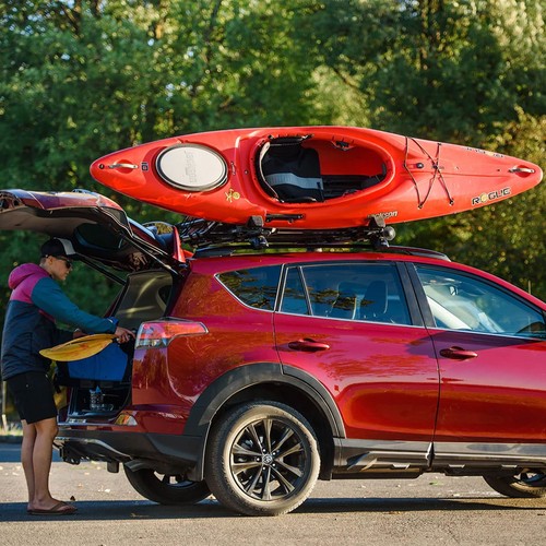 Yakima JayLow Rooftop Mounted Kayak Rack for Carrying Up To 2 Kayaks ...
