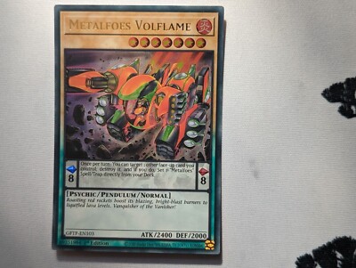 Yugioh TCG Metalfoes Volflame GFTP-EN103 Ultra Rare 1st Edition ...