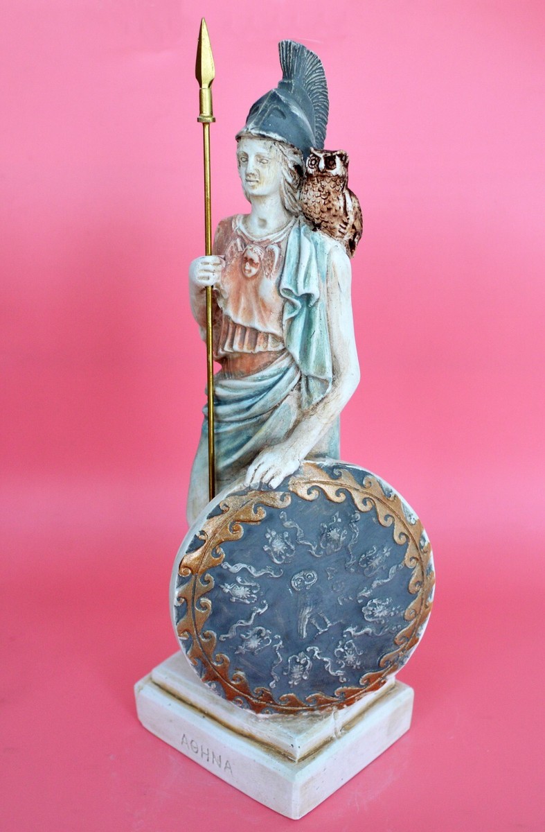 Athena Statue With Owl