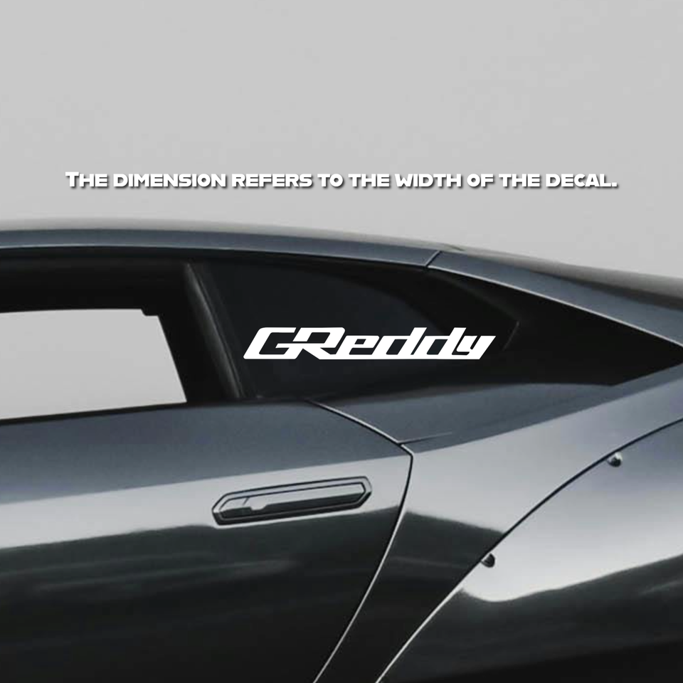 Greddy Vinyl Decal Sticker - Design for Cars, Bumpers, Windows ...