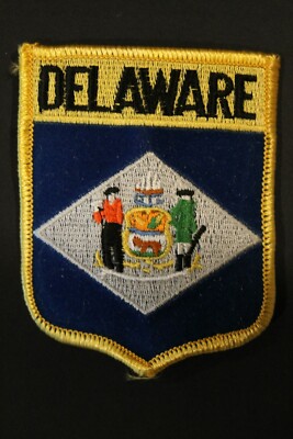 DELAWARE STATE SHIELD PATCH - police park flag | eBay