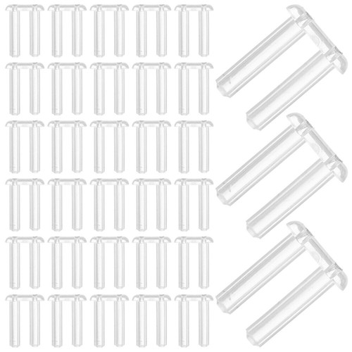 200 Pcs Plastic Compression Sleeves Replacement Parts for Rimless Glasses Clear | eBay