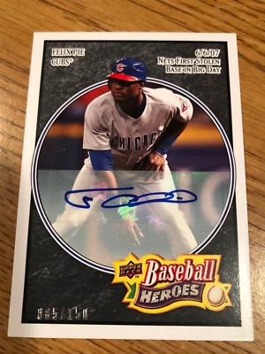 2008 Upper Deck Baseball Heroes Autographs #142 Felix Pie Cubs 85/150 ...