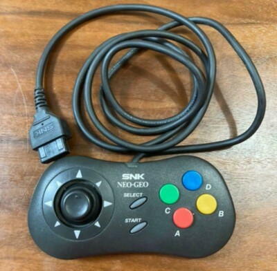 SNK Neo Geo Official CD dedicated Controller Game Pad Used Rare Black ...