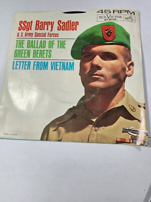 SSgt Barry Sadler, The Ballad of the Green Berets, RCA Victor VG+ F5 | eBay