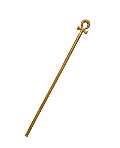 Gold Egyptian Ankh Pharaoh Staff Scepter Cane Cosplay Costume Accessory ...