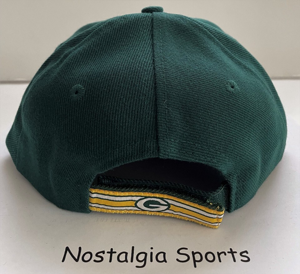 Vintage 90's GREEN BAY PACKERS Logo Athletic STRAPback HAT Cap NEW Old ...