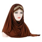Women Hijab Amira Scarf Shawl Ramadan Instant Turban Wrap Muslim ...