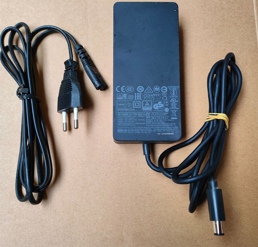 Original MS Stromkabel Model 1749 15V 6A 90W Charger für Microsoft ...