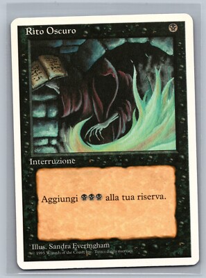 Magic MTG ITALIAN 4th Edition Dark Ritual (Foreign White Border) CCG ...