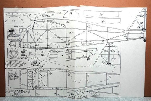 CURTISS-WRIGHT COUPE BALSA FREE FLIGHT MODEL AIRPLANE PLANS 26 ...