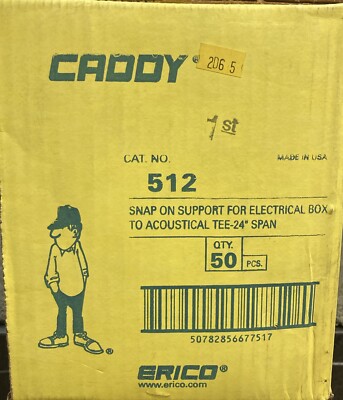 QTY 50 ERICO CADDY 512 24" Span Box Hanger, 20 Lb Load, T-Grid Box ...