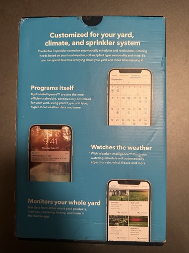 For Parts Rachio 3 Wi-Fi Sprinkler Controller, 12-Zone, Automated No ...