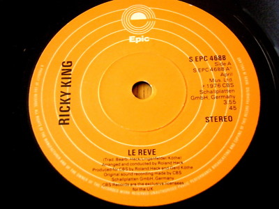RICKY KING - LE REVE 7" VINYL | eBay UK