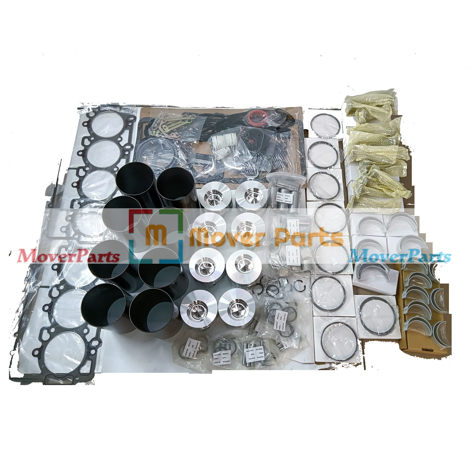 Overhaul Rebuild Kit For Caterpillar CAT 3208 3208T Marine V8 Engine ...