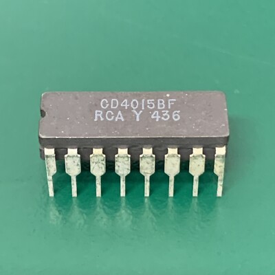RCA CD4015BF IC Shift Register Dual 4-Bit Serial to Parallel 16-Pin ...
