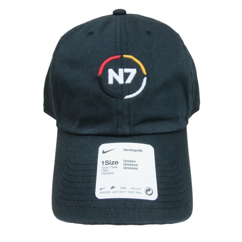 Nike Heritage86 N7 Hat Cap Adult One Size Fit Black NEW DV9515-011 ...