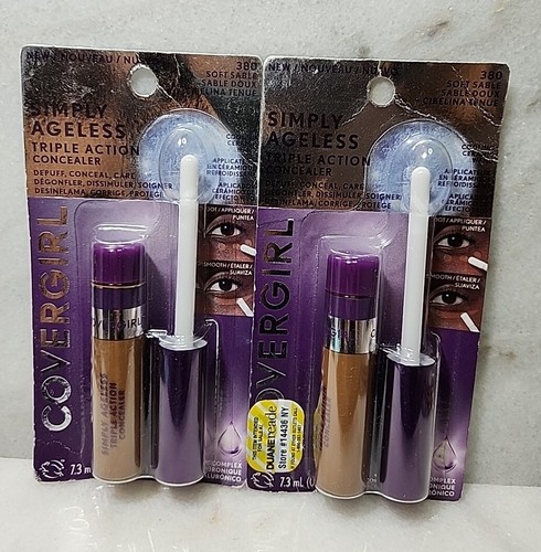 2- Covergirl Simply Ageless Triple Action Concealer 380 Soft Sable ...