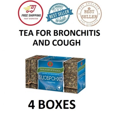 4x Natural Tea For Bronchitis And Cough Bronchial Asthma And Shortness ...