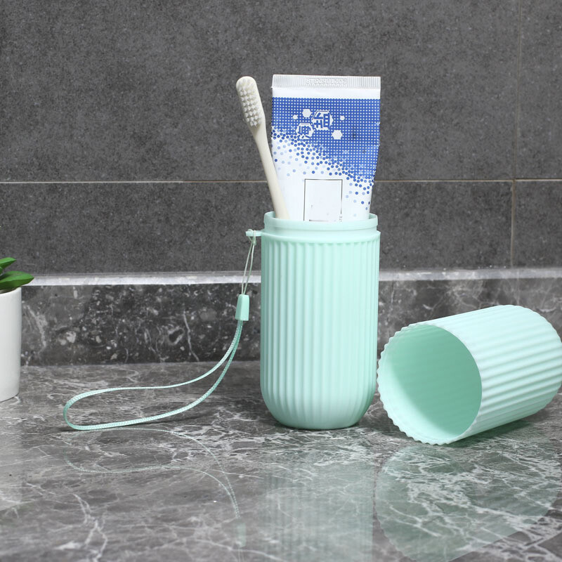 Toothbrush Box,Rinse Cup Toothbrush Storage Box Striped Toothbrush Box ...