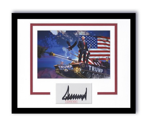 President Donald Trump Autographed Signed 11x14 Framed Photo | eBay