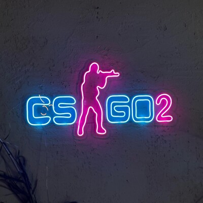 CS GO Neon Sign, CS GO 2 Neon Sign, Gamer Room Decor, Gifts for Friends ...