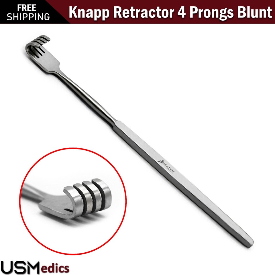 Surgical Dental Ophthalmic Knapp Retractor 4 Prongs Blunt Medical ...