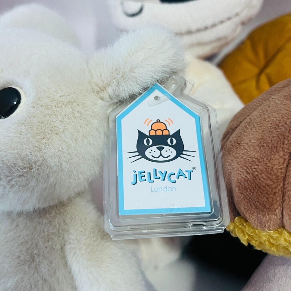 20 x Clear Plastic Shell Protector Hinged Case For JELLYCAT Hang Tags ...