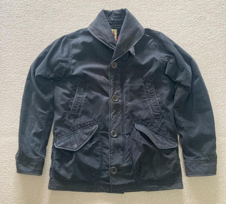 Relwen Ron Herman Shawl Field Jacket Navy Size M Mens military-style ...