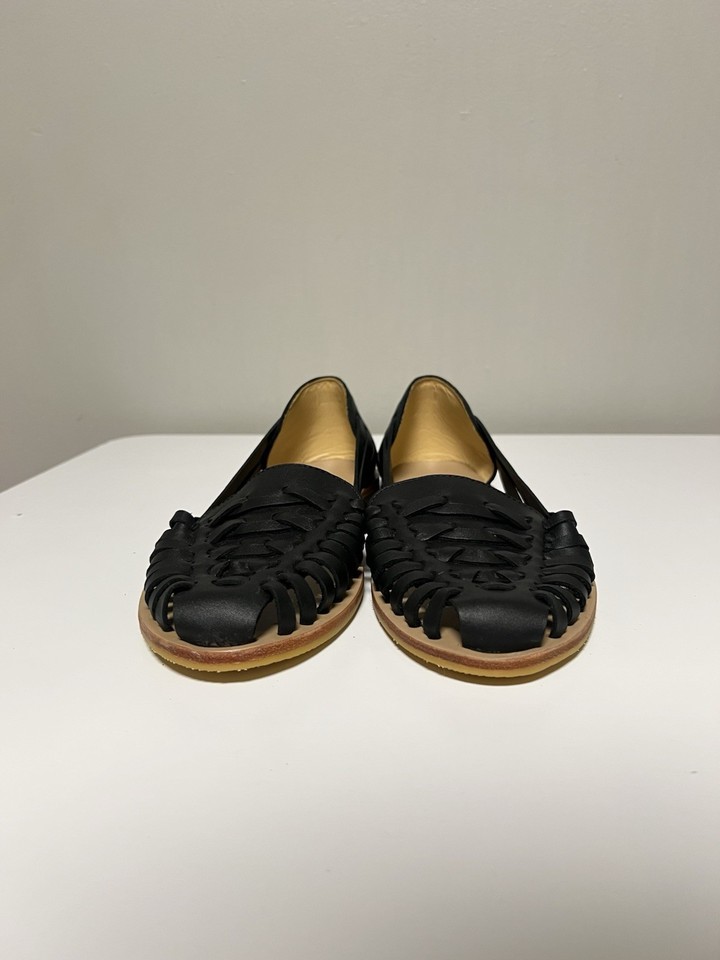 Nisolo Huarache Sandals Shoes Womens Black Leather Closed Toe US 10 ...