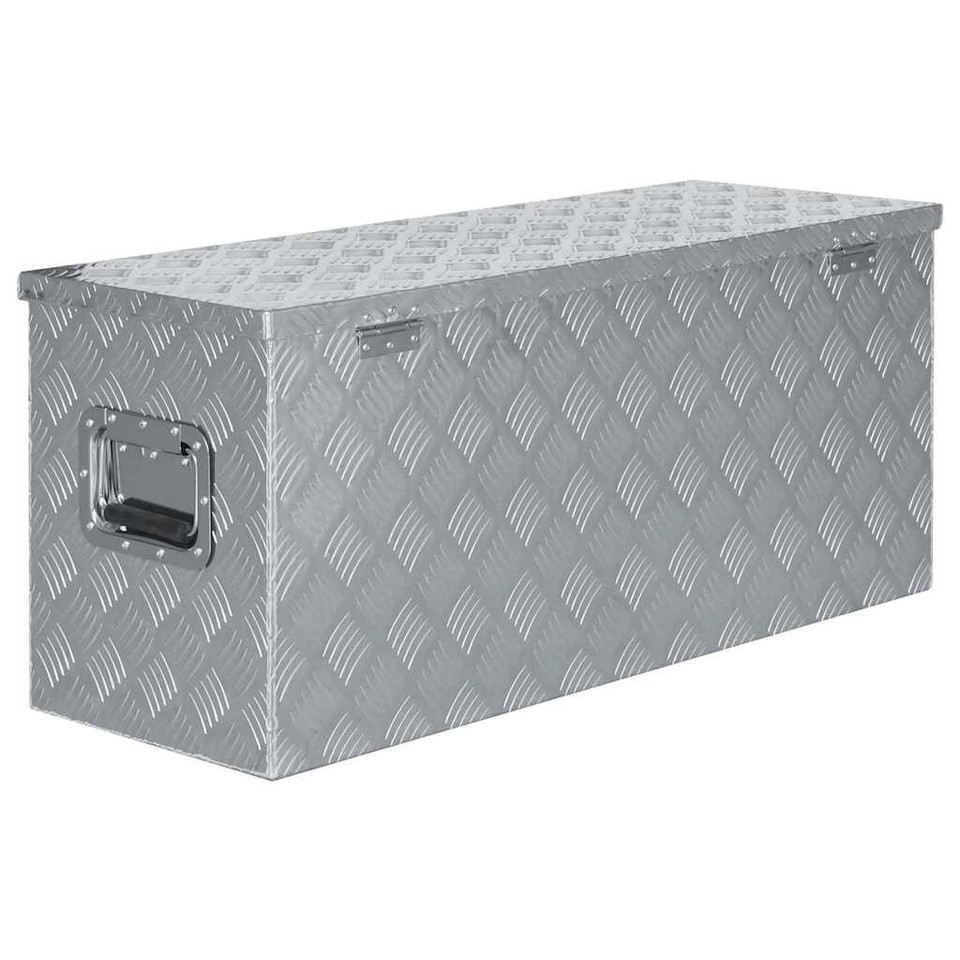 Aluminium Box Trapezoid Storage Chest Trunk Organiser Toolbox Belt Box ...