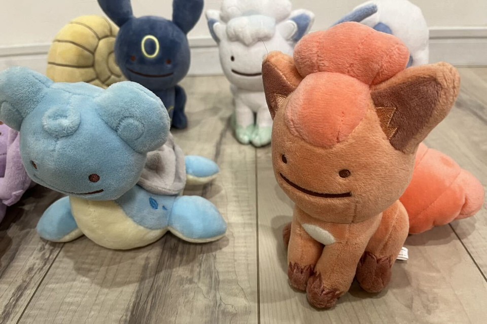 Pokemon Center Henshin Metamon Peluche Alola Lokon Absol Eevee Blackie ...