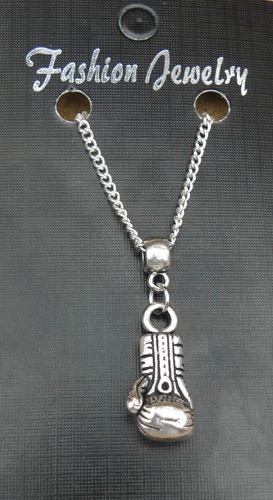 Boxing Glove Pendant Necklace 18" or 24 Inch Chain Boxer Charm Gift | eBay