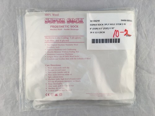 knit-rite 100% fine wool super sock prosthetic sock 3 ply new in pkg | eBay