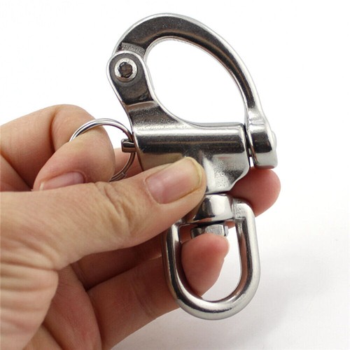 Snap Swivel Stainless Steel Shackle 87mm/3.42" Length Sailboat Hardware ...
