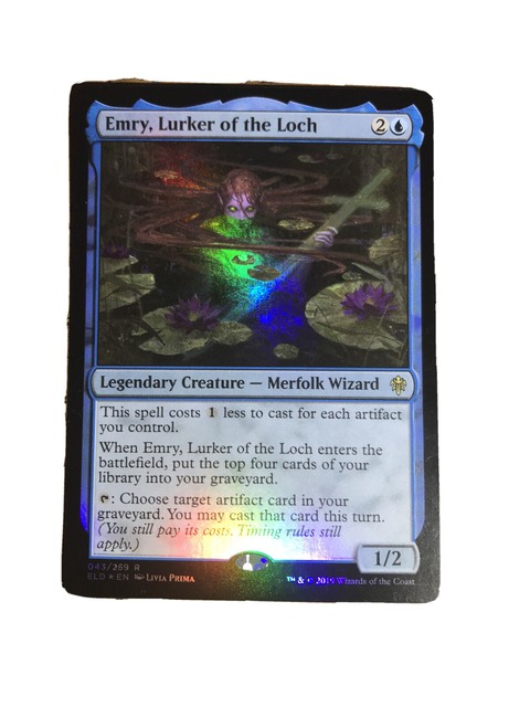 Emry, Lurker of the Loch - FOIL - Throne of Eldraine - NM - MTG - x1 | eBay