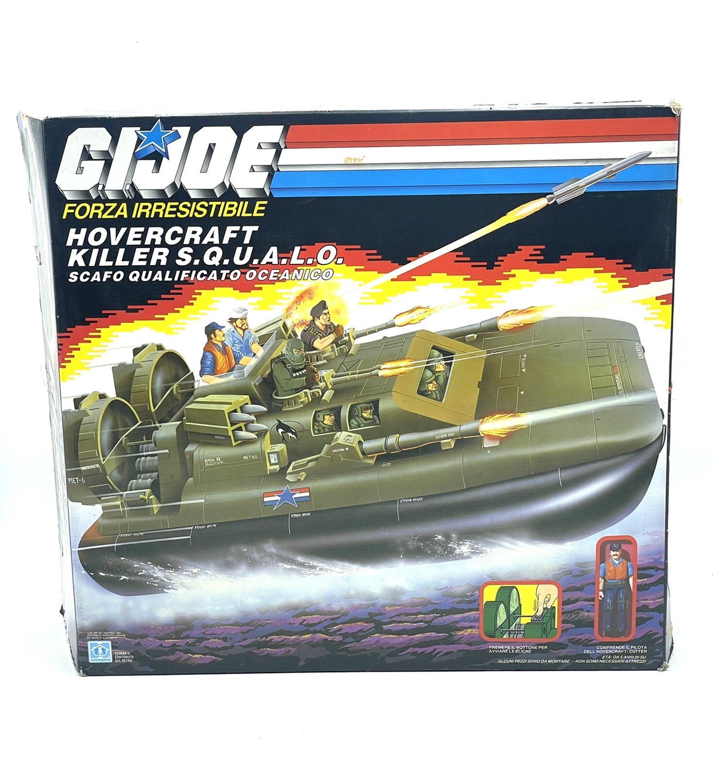1984 Hasbro G.I. Joe Vehicle - Hovercraft (Killer W.H.A.L.E.) New In ...