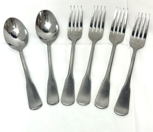 Lot Of 6 Oneida Colonial Boston Minute Man Stainless Flatware Spoons ...