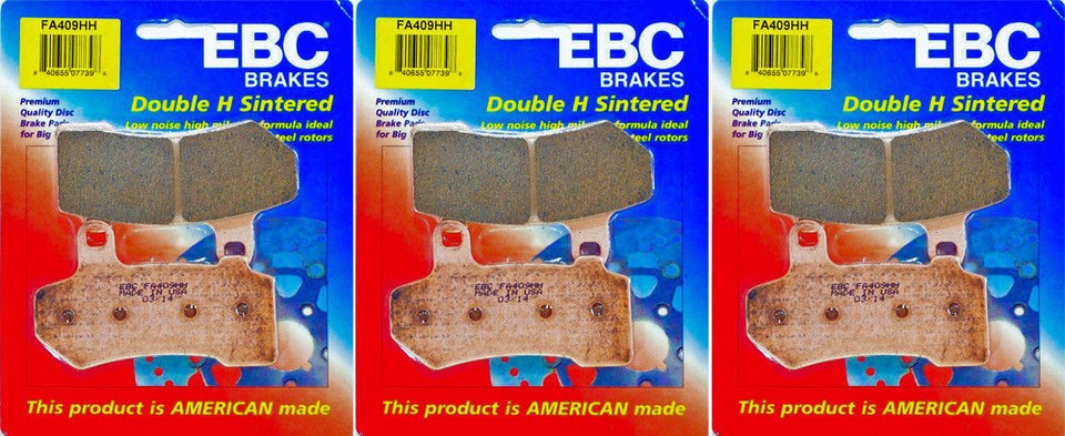 EBC HH Front & Rear Brake Pads Set for HD V-Rod, FLHT & FLHR 2008-2015 ...