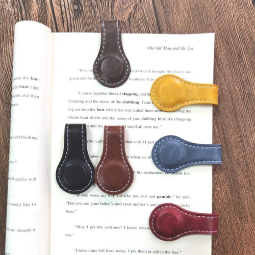 Genuine Leather Cowhide Clip Planner Paper Clip Vintage Magnetic ...