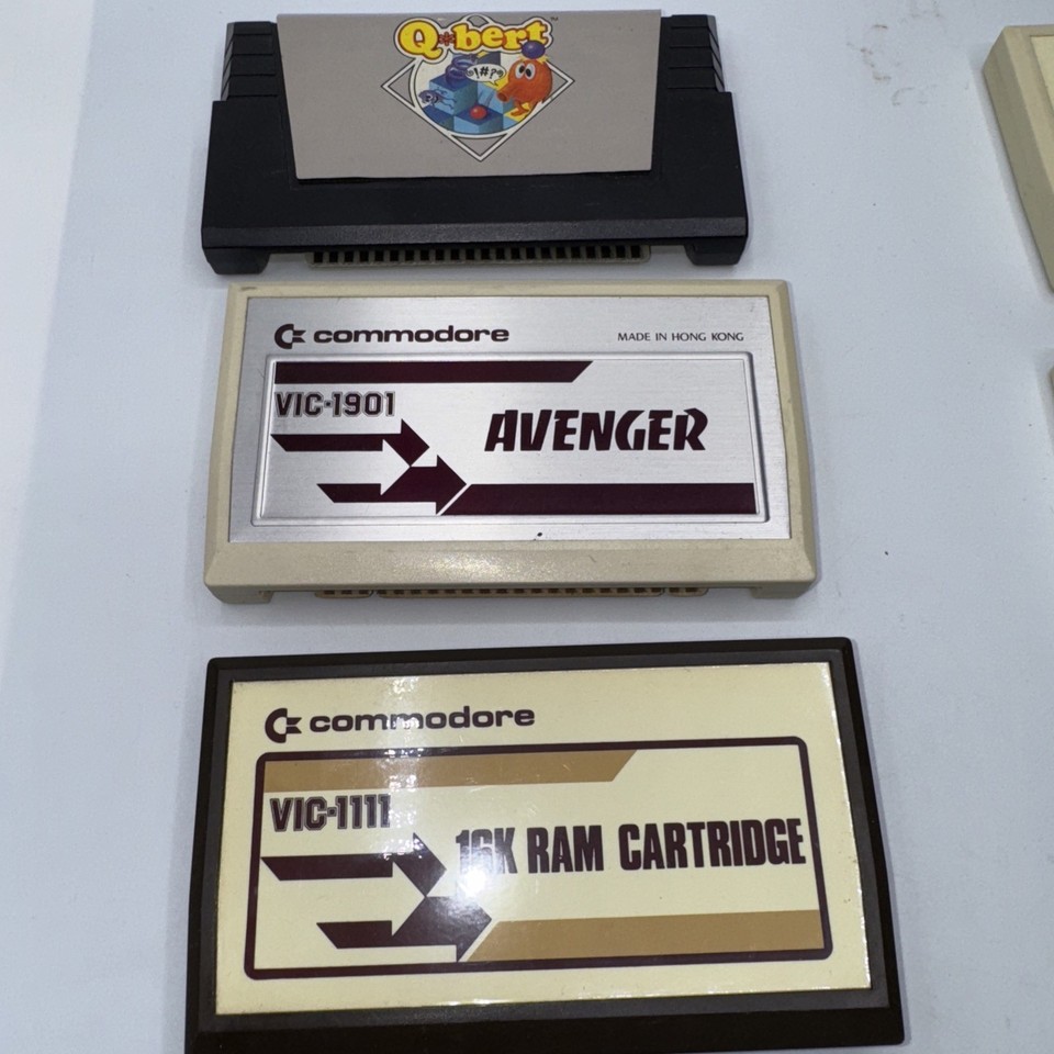 Commodore Vic-20 7 GAME LOT Plus 16K Ram Cartridge | eBay