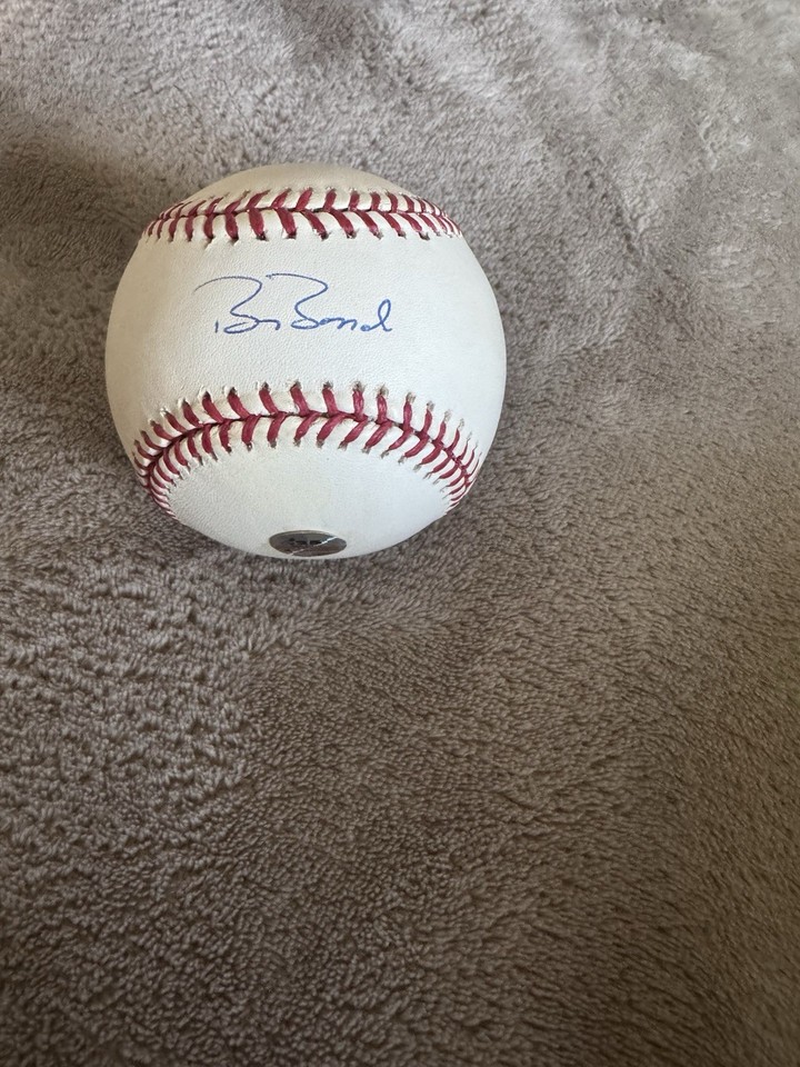 BARRY BONDS SIGNED BASEBALL AUTHENTICATED BY BARRY BONDS 25 STICKER | eBay