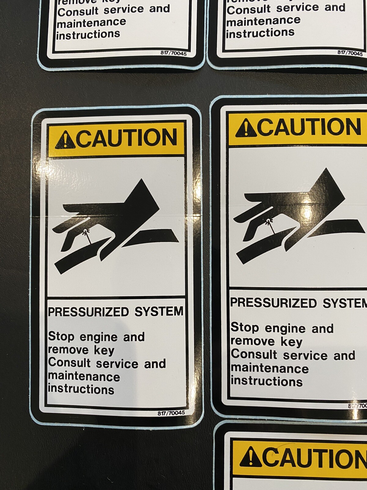 9X AIR COMPRESSOR PRESSURIZED SYSTEM WARNING LABELS DECAL LOGO ...